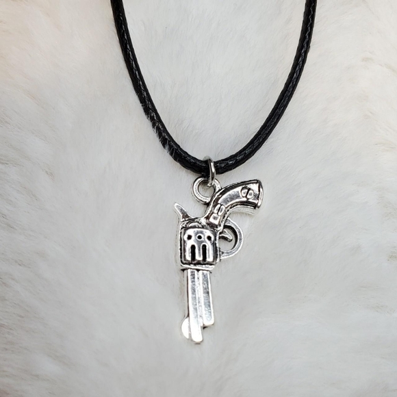Jewelry | Tiny Revolver Gun Charm Necklace | Poshmark